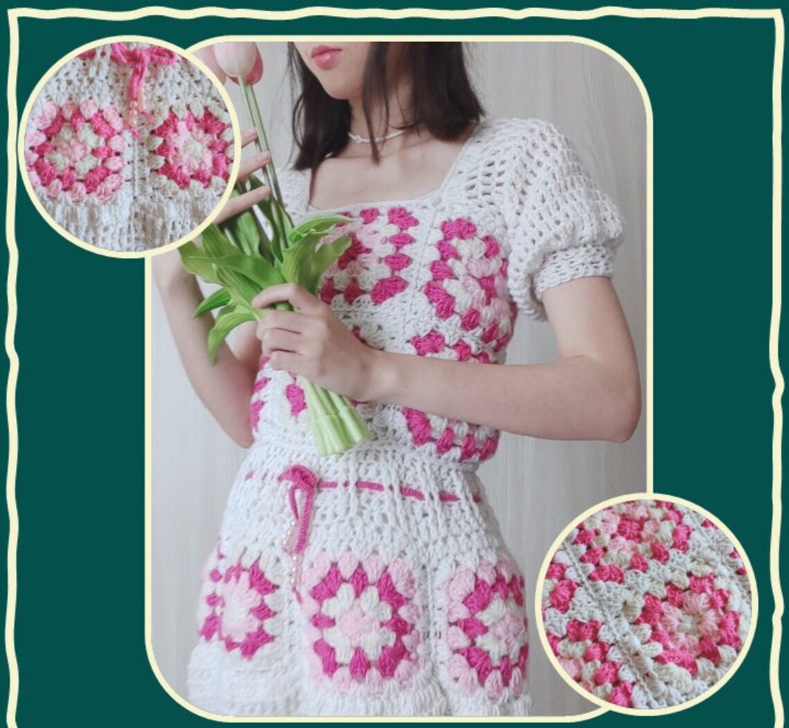 Parsley Granny Square Dress Crochet Pattern - Etsy