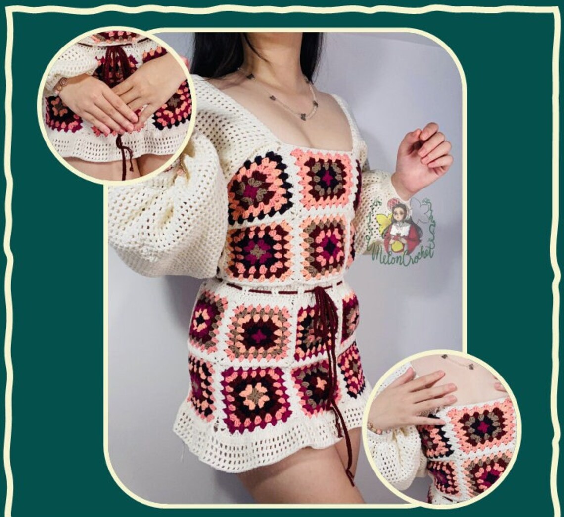 Parsley Granny Square Dress Crochet Pattern - Etsy