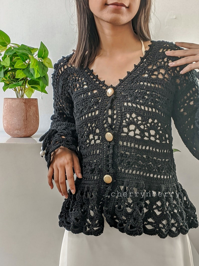 Moondance Cardigan Digital PDF Crochet Pattern - Etsy