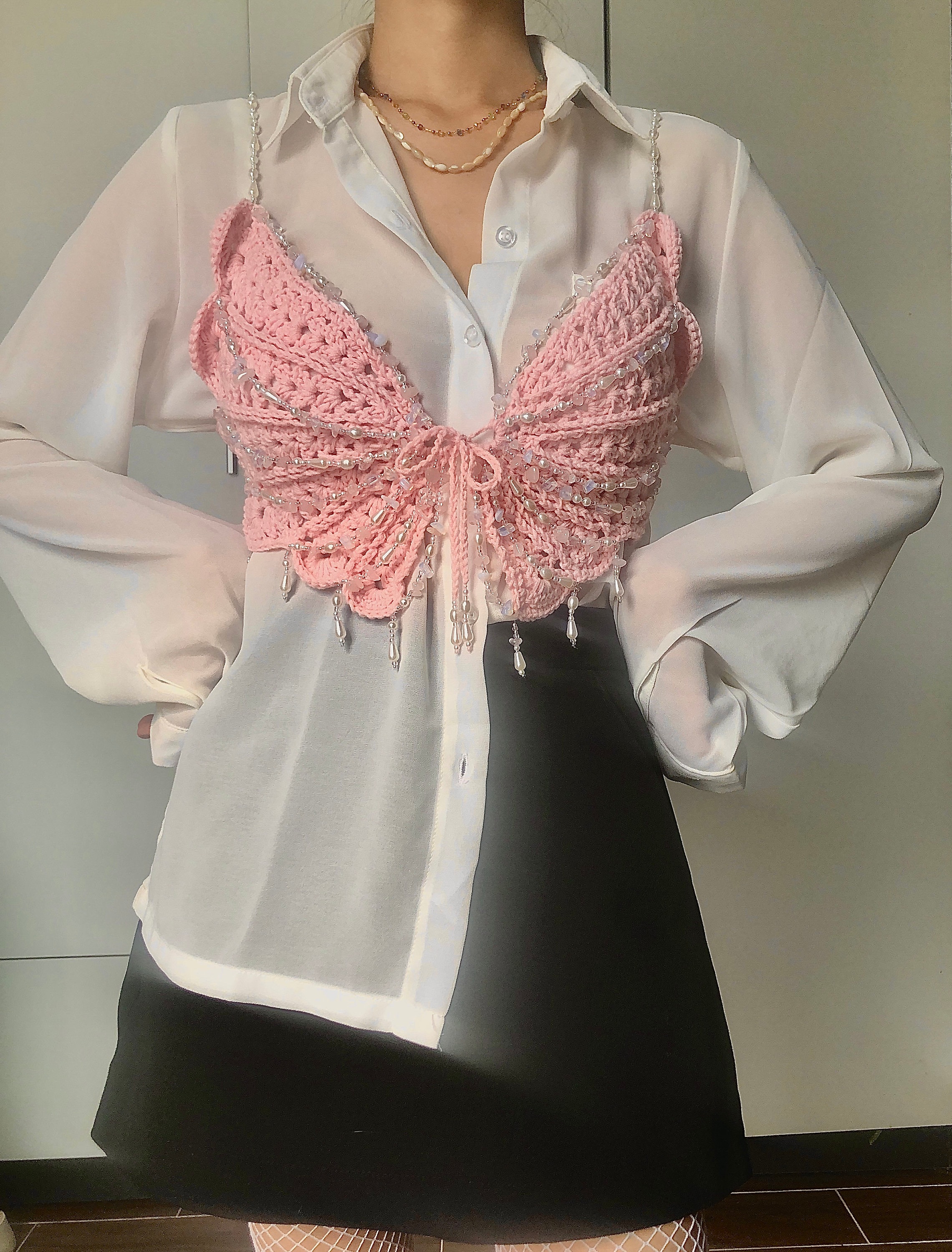 Shell Butterfly Top Crochet Pattern - Etsy