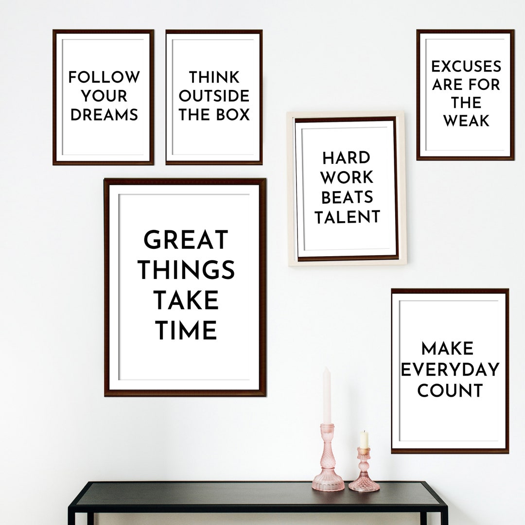 6 Quotes Printable Posters to Inspire You, Inspirational Quote ...