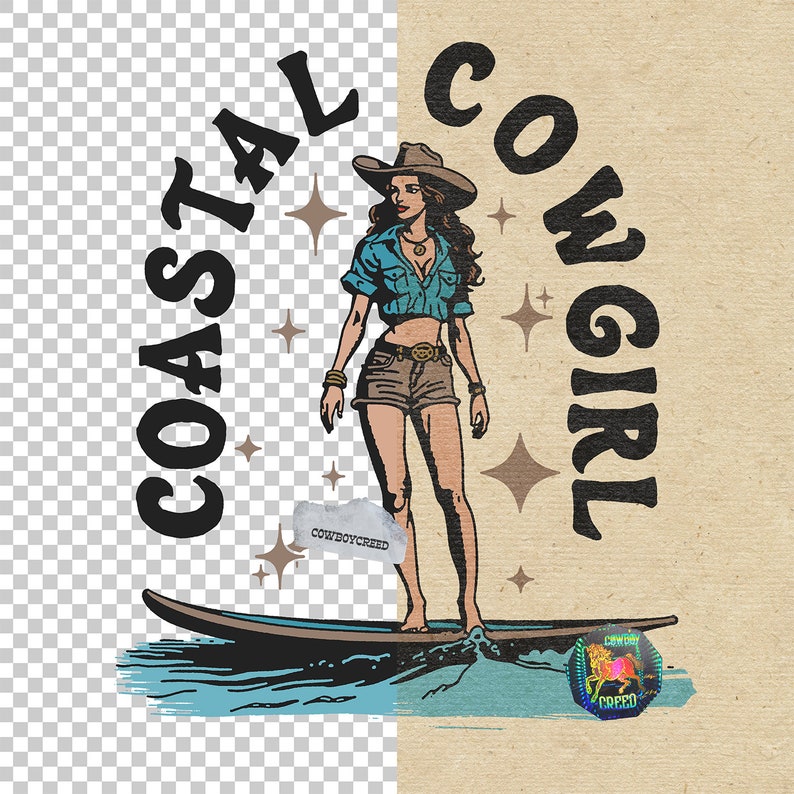 Coastal Cowgirl Clipart, Coastal Cowgirl Graphics, Coastal Cowgirl PNG ...