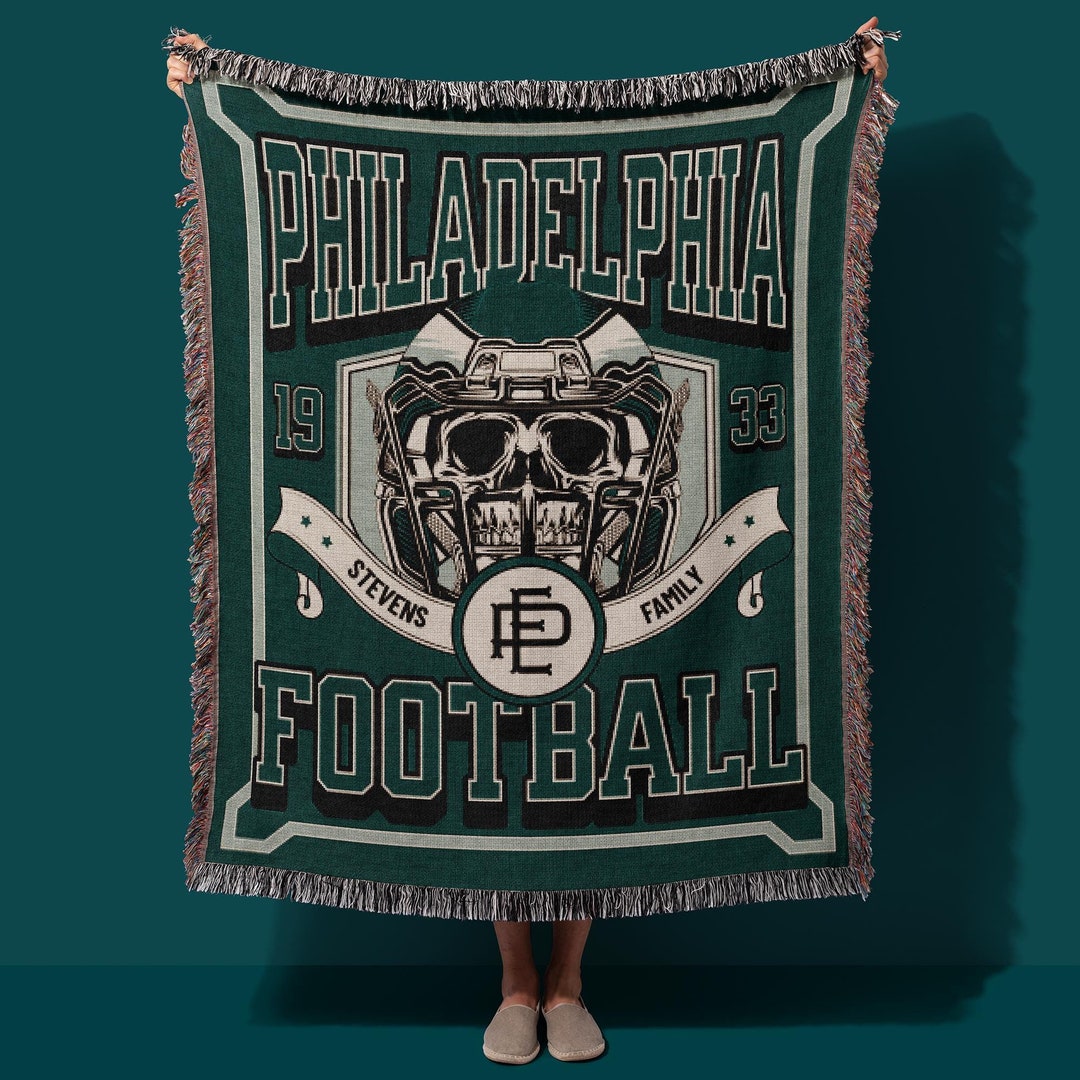 Philadelphia Football, Custom Eagles Woven Blanket, Eagles Custom Gift ...