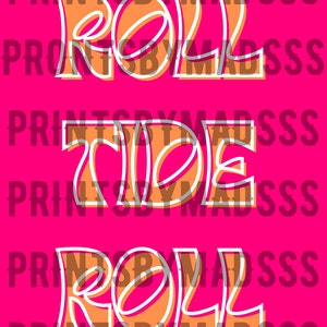 ROLL TIDE ROLL Print - Etsy