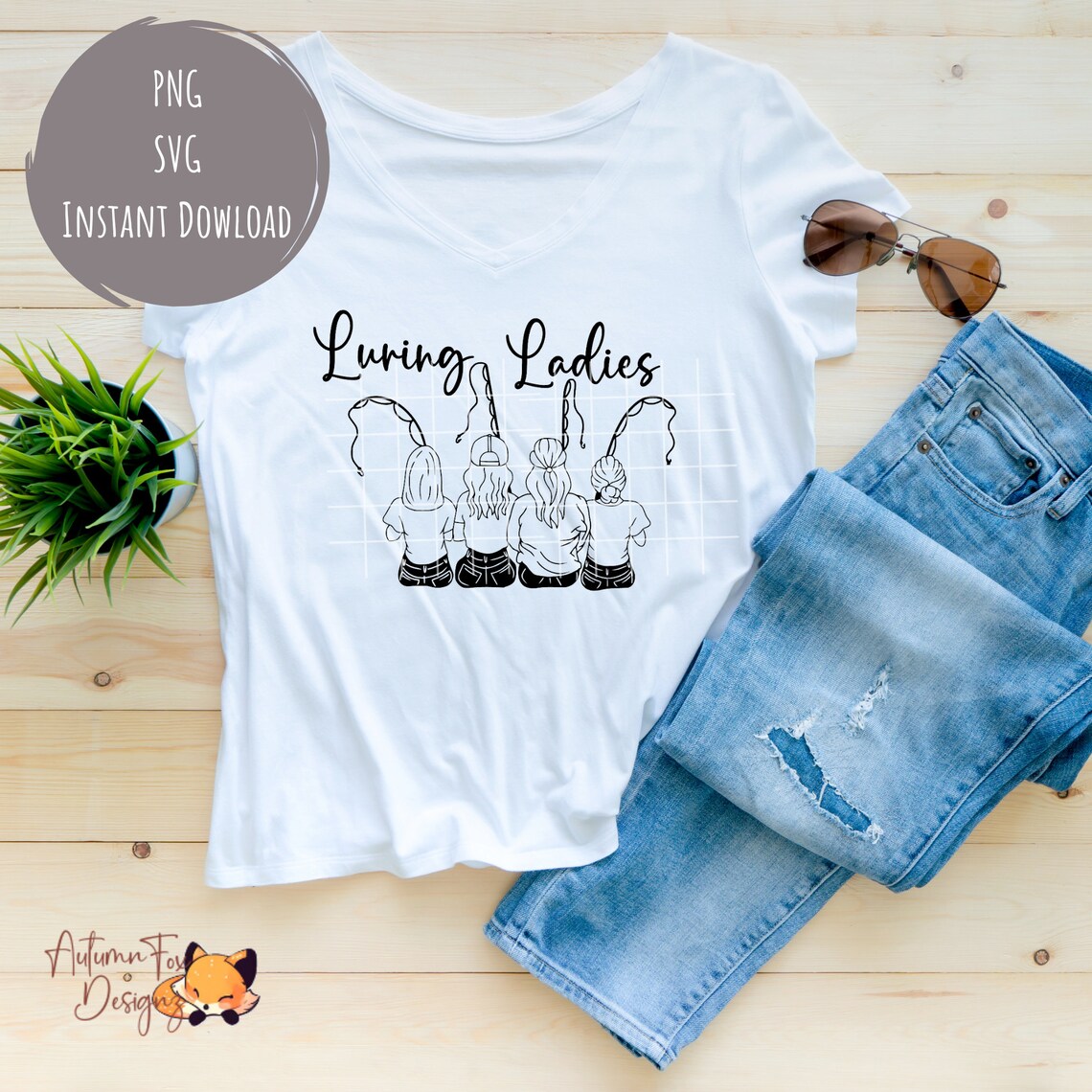 Luring Ladies SVG Png, Fishing SVG, Women Fishing SVG, Besties Svg ...