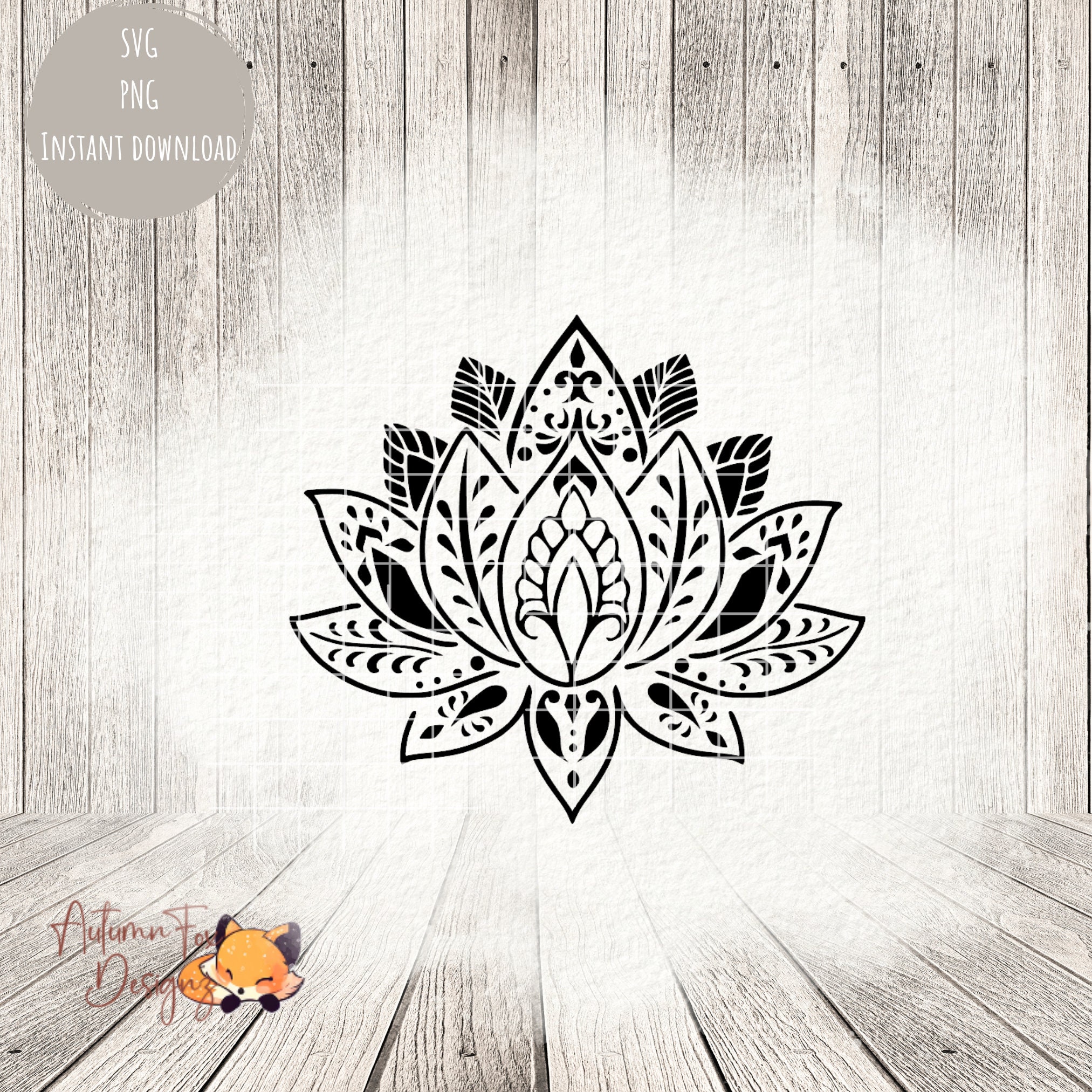 Sacred Lotus Flower Svg Cut File,png, Lotus Mandala Svg, Lotus Clip Art ...