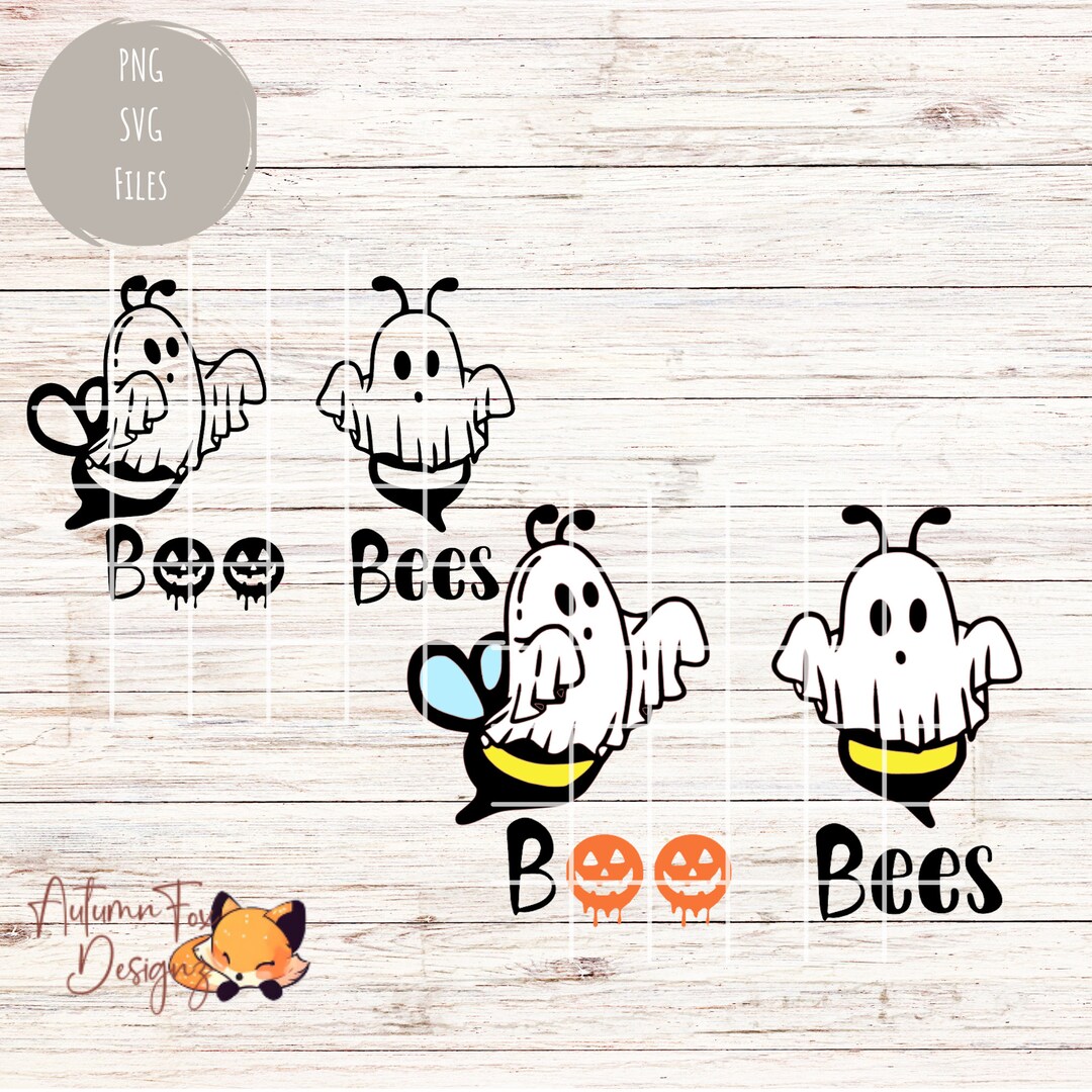 Boo Bees Svg Png | October Month Svg | Digital Download |bee Svg Png ...