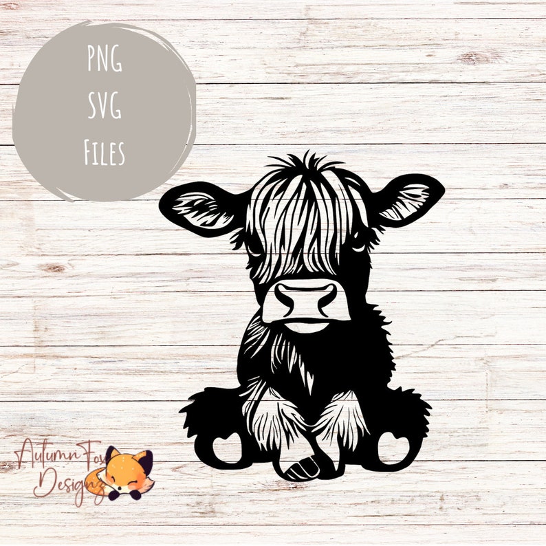 Cute Baby Highland Cow Svg Png Digital File Highland Cow Svg - Etsy