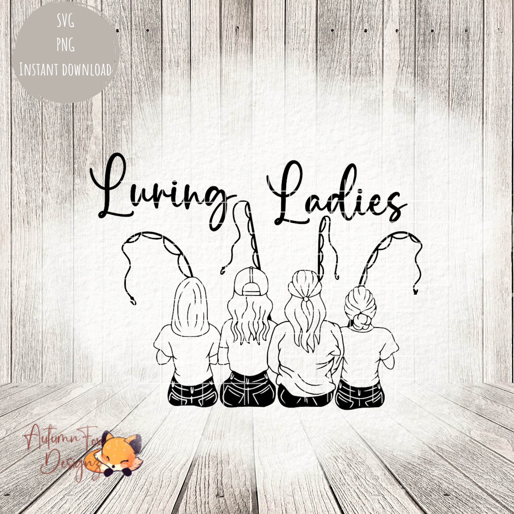 Luring Ladies SVG Png, Fishing SVG, Women Fishing SVG, Besties Svg ...