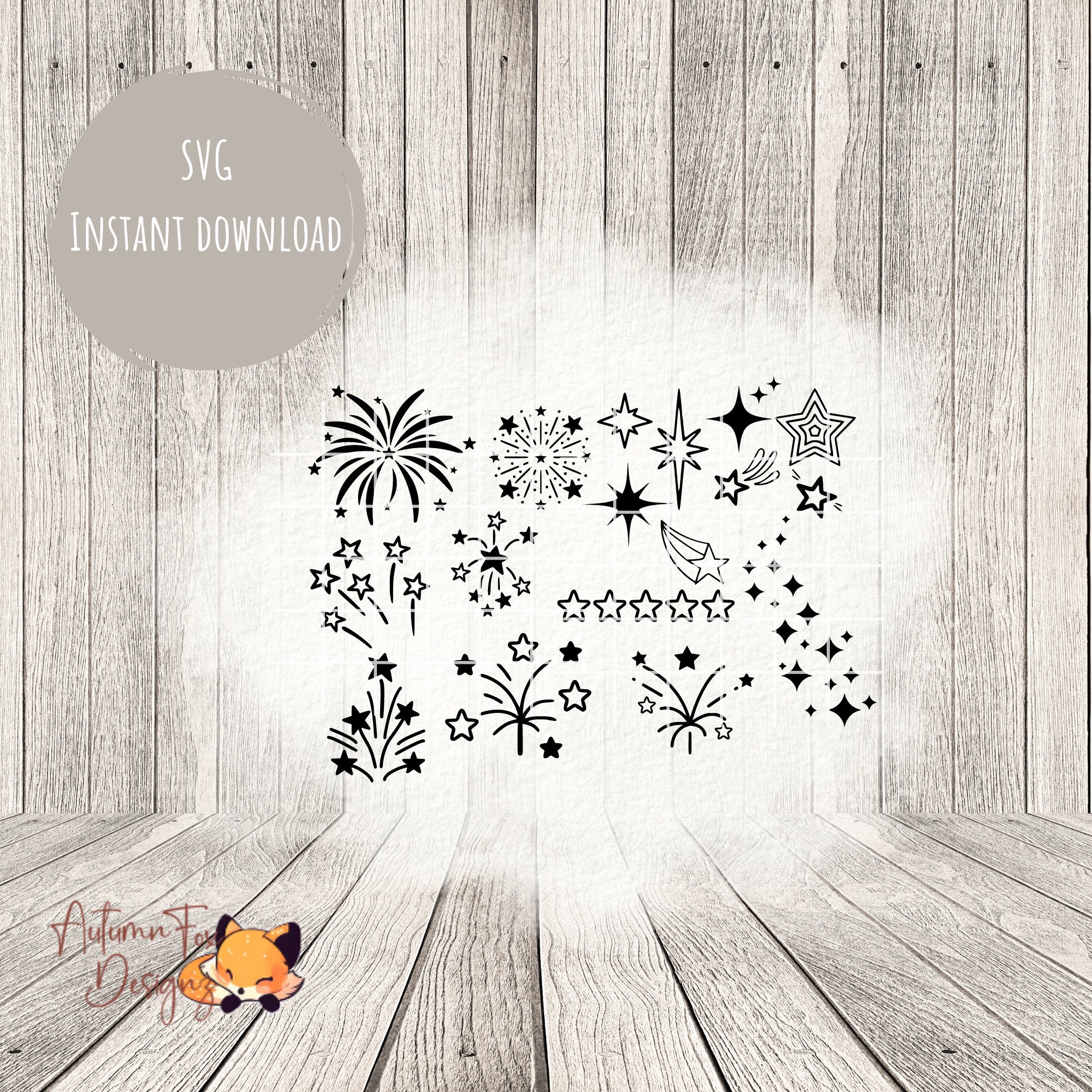 Stars Sparkle Svg, Fireworks Svg Cut Files for Cricut, Sparkle Cut ...