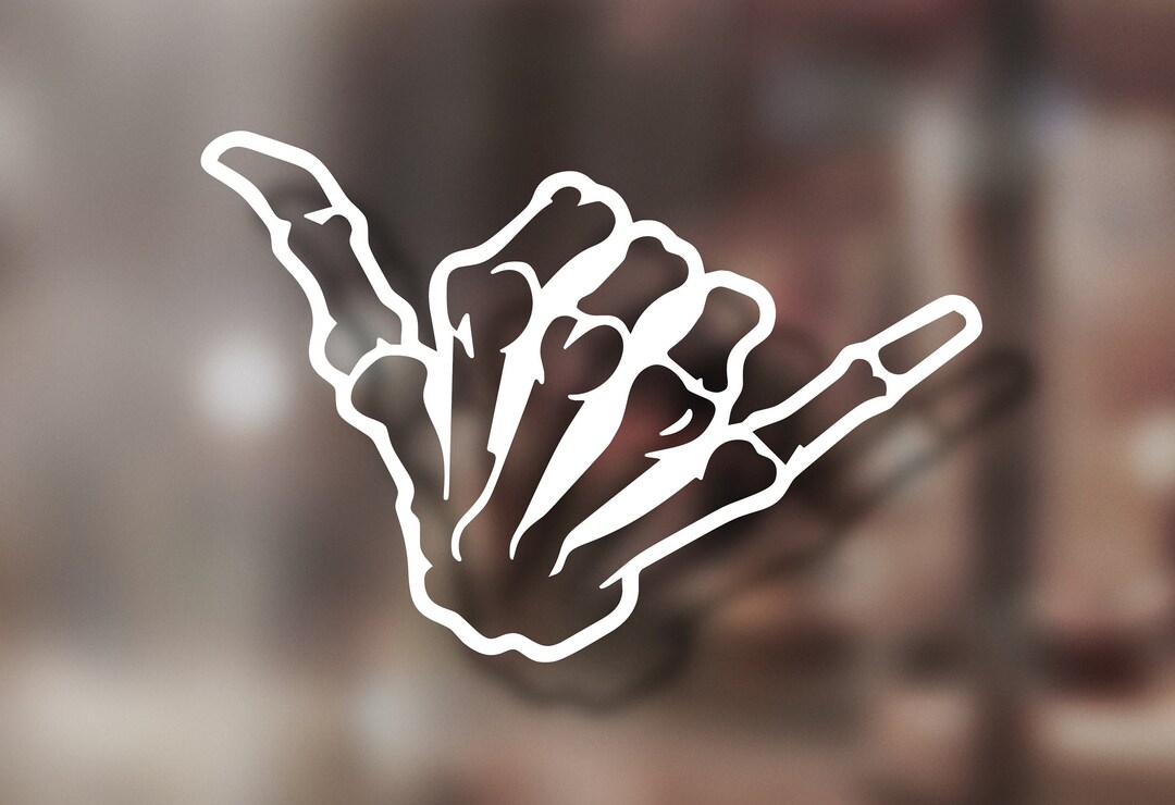 Window Decal shaka Bones Vinyl Decal for Car and Truck Window Decal ...