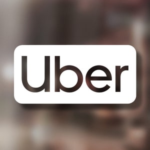 Buy 1 Get 1 Free 6 7in Only Uber Logo Vinyl Decal Sticker cut-out ...