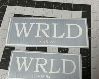 Wrld 999 Sticker - Etsy