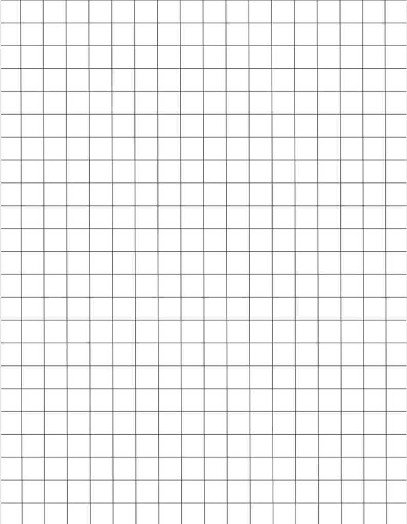 1/2 Inch Engineering Grid Paper (single Sheet PDF) - Etsy
