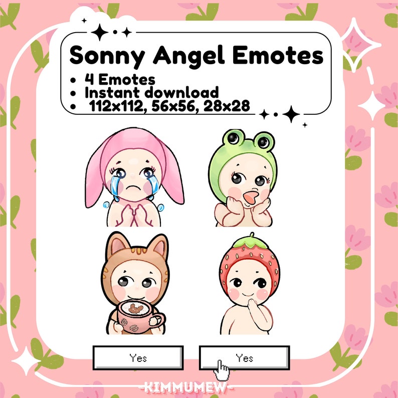 Sonny Angel Emotes 4 Pack | Bunny, Frog, Strawberry, Cat Sonny Angel ...