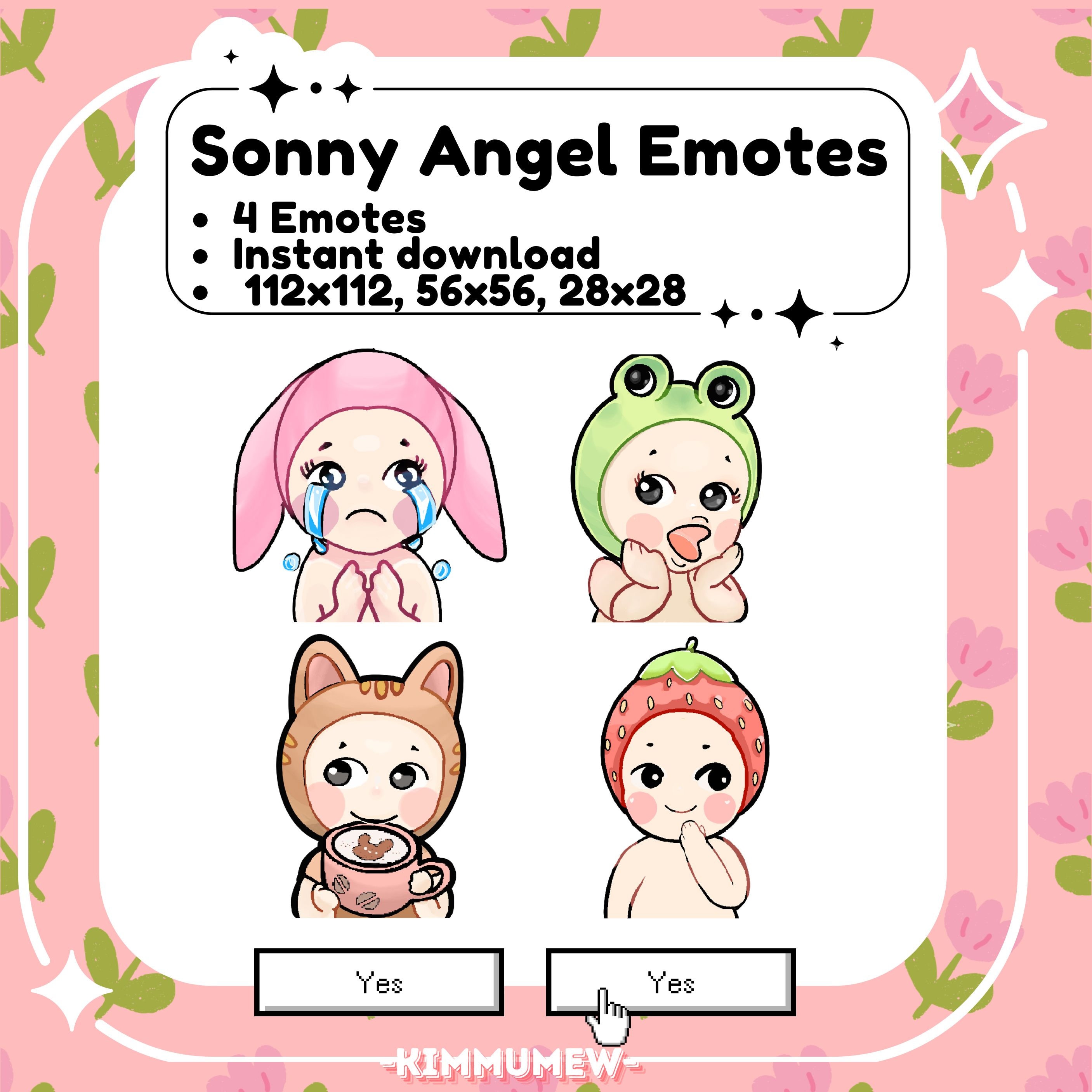 Sonny Angel Emotes 4 Pack | Bunny, Frog, Strawberry, Cat Sonny Angel ...