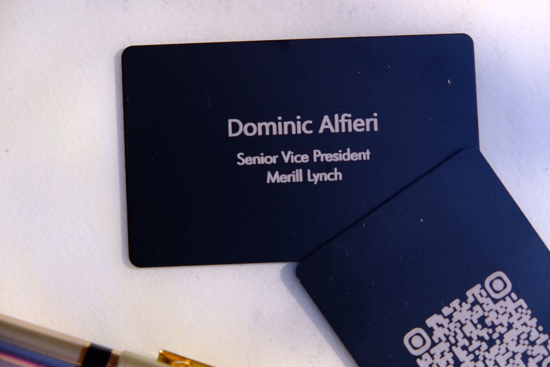 Metal Business Cards With a Complimentary QR Code, Contactless Business ...