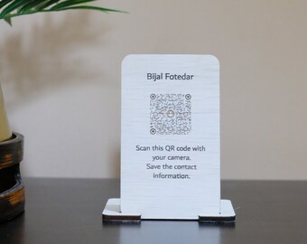 Personalized QR Code Display for Trade Fairs and Expos Booth - Etsy