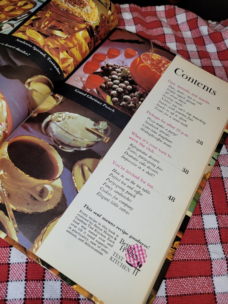 Better Homes and Gardens 1963 Snacks and Refreshments Cookbook ...