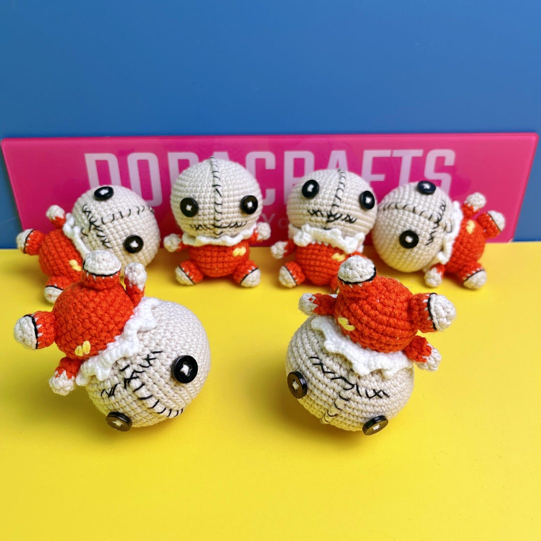 Halloween Sam Crochet Doll Amigurumi Sam Horror Doll Halloween Crochet ...