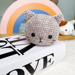 Crochet Cat Keychain Crochet Animal Keychain Cute Kitty Amigurumi Cat ...