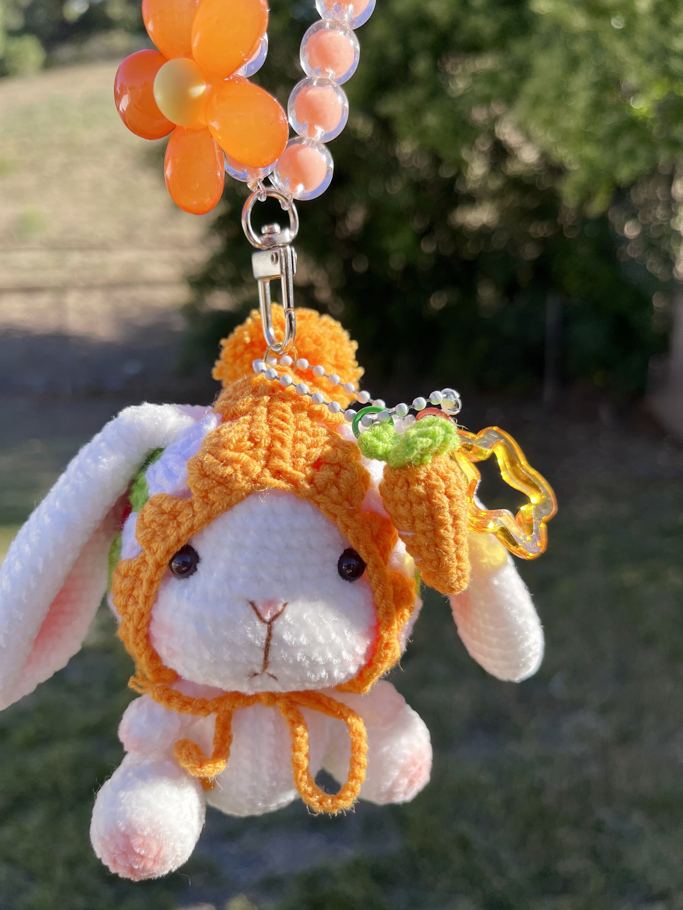 Bunny Plush Keychain Crochet Animal Bunny Plush for Girl's - Etsy