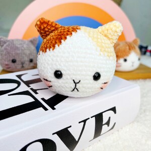 Crochet Cat Keychain Crochet Animal Keychain Cute Kitty Amigurumi Cat ...
