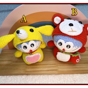 Crochet Doll Doraemon Anime Doll in Multiple Costume Design, Amigurumi ...