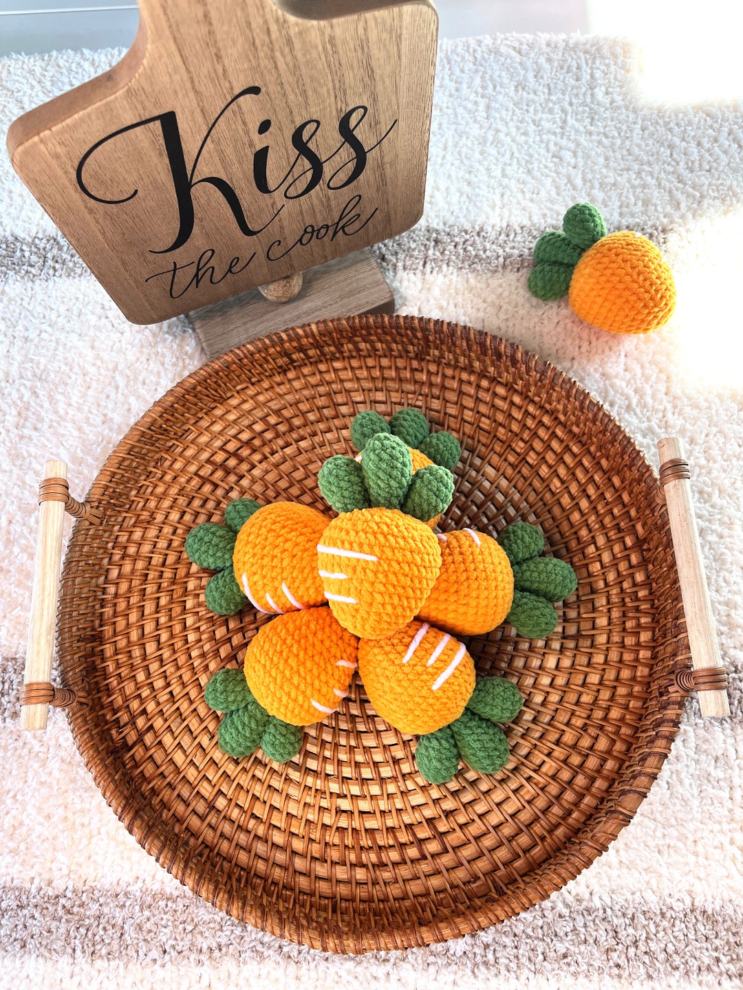 Amigurumi Carrot Keychain Crochet Carrot Keychain Handmade Keychain for ...