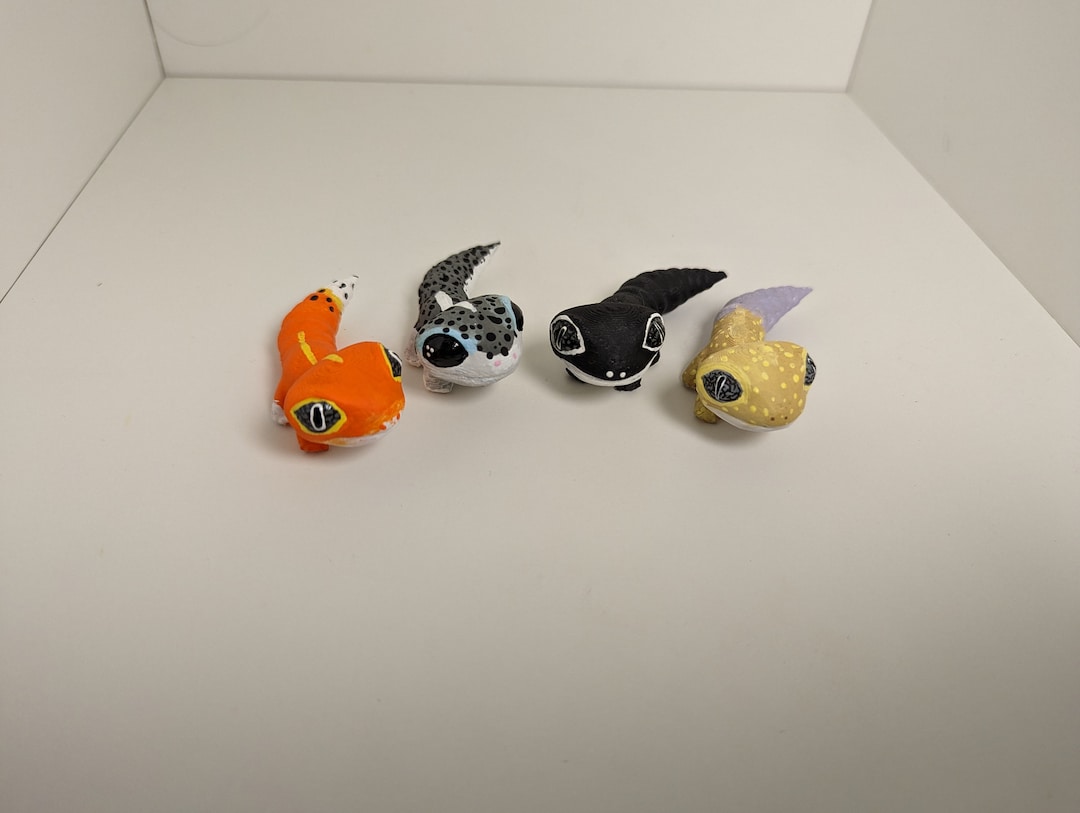 Cute Leopard Gecko Figure - Etsy