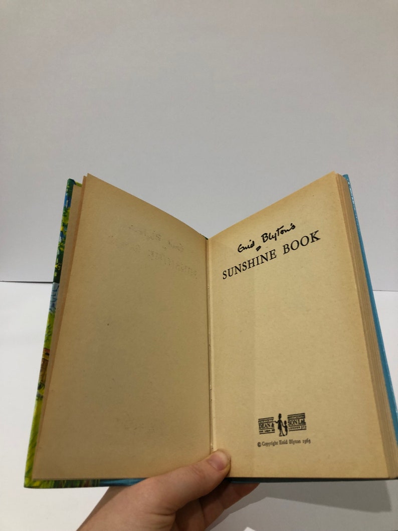 Vintage 1965 Classic “sunshine Book” by Enid Blyton - Hardcover in ...