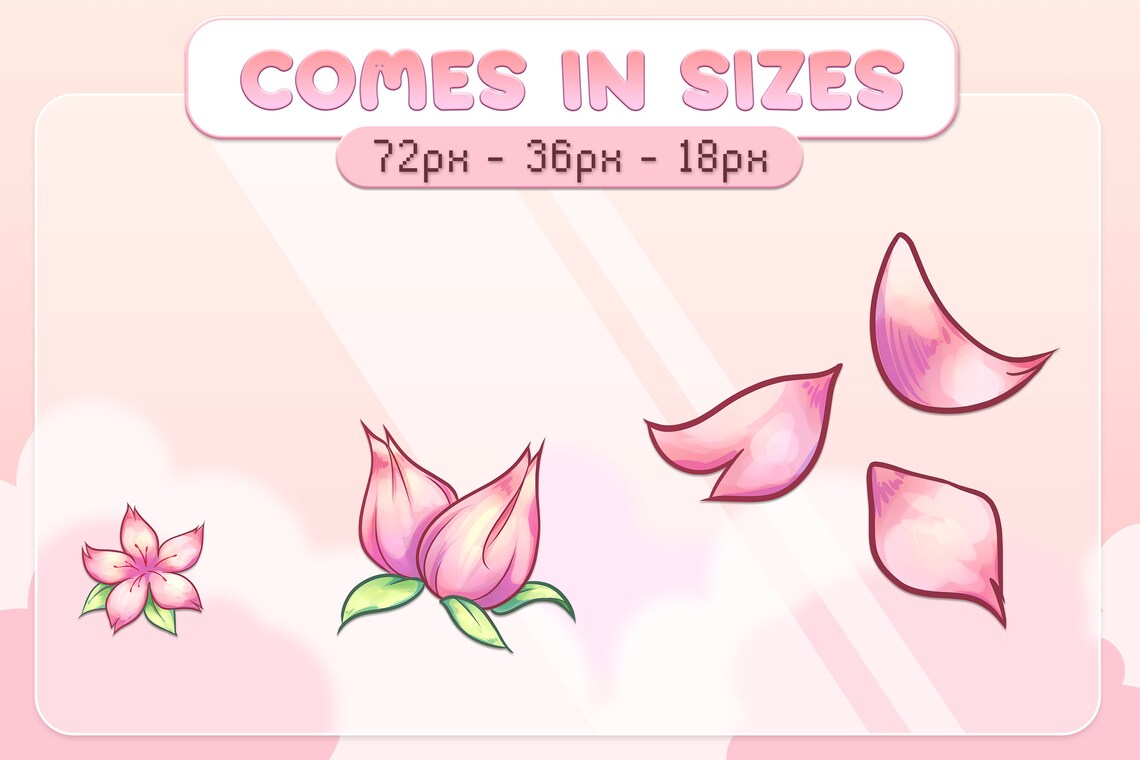 Sakura Sub Role Badges for Twitch and Discord, Japanese Cherry Blossom ...