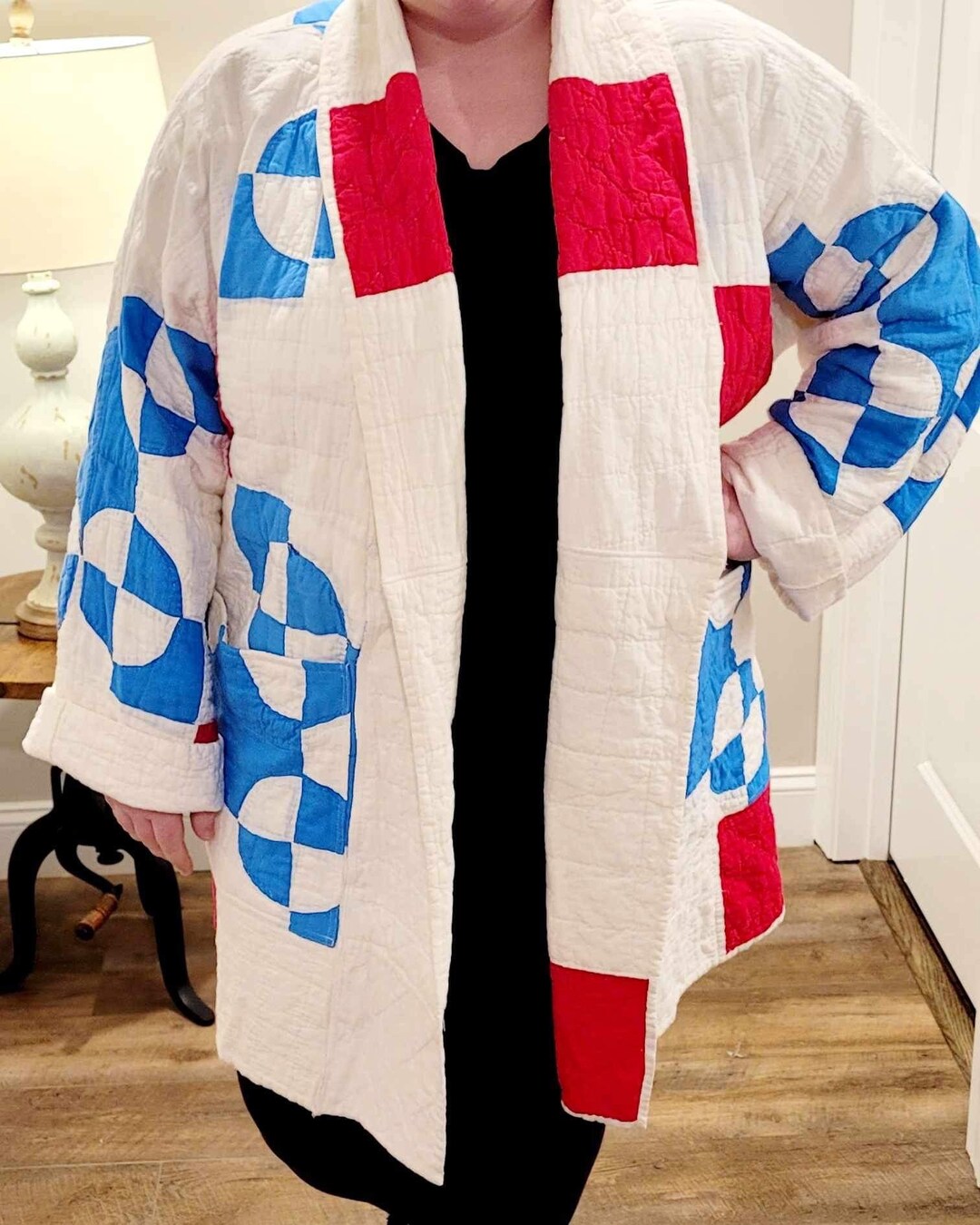 Oversized Quilt Coat, Quilt Clothing, Wearable Art, Upcycled Clothing ...