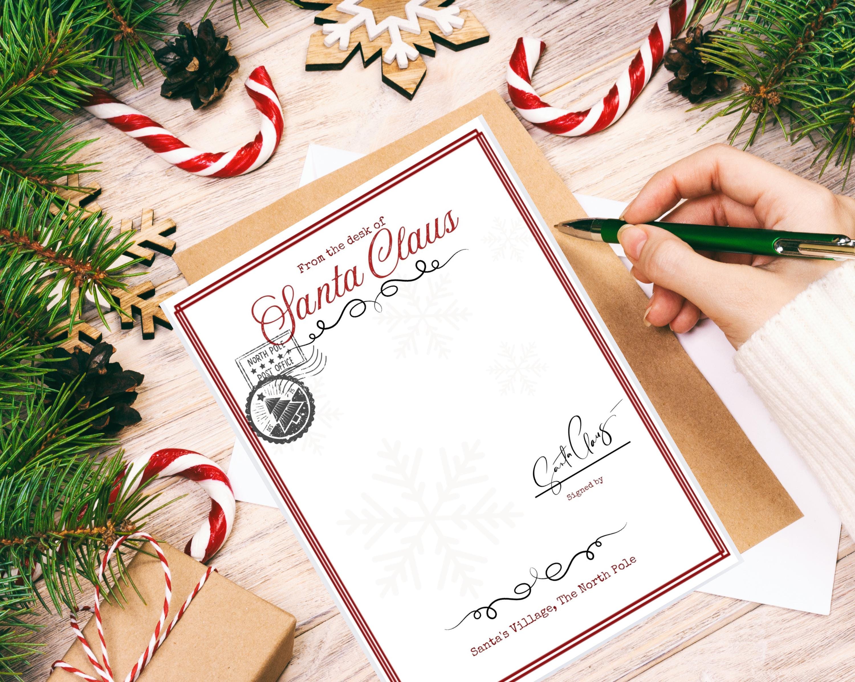 Magical North Pole printable Letterhead Template, Santa Claus Letter, Santa, Christmas, North ...