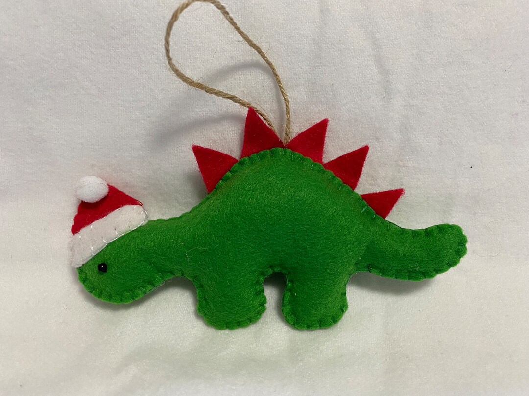Dinosaur Christmas Tree Decoration. Personalised - Etsy