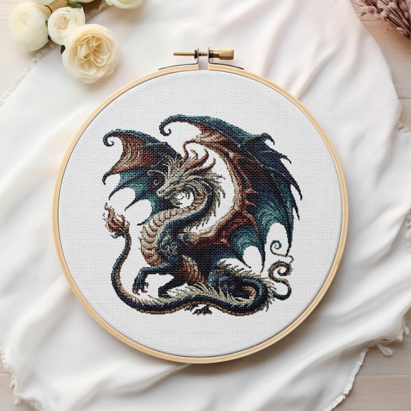 Dragon Cross Stitch Pattern - Etsy