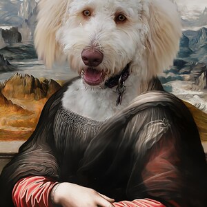 Mona Lisa Pet Portrait: Funny Custom Pet Poster (digital ONLY) - Etsy