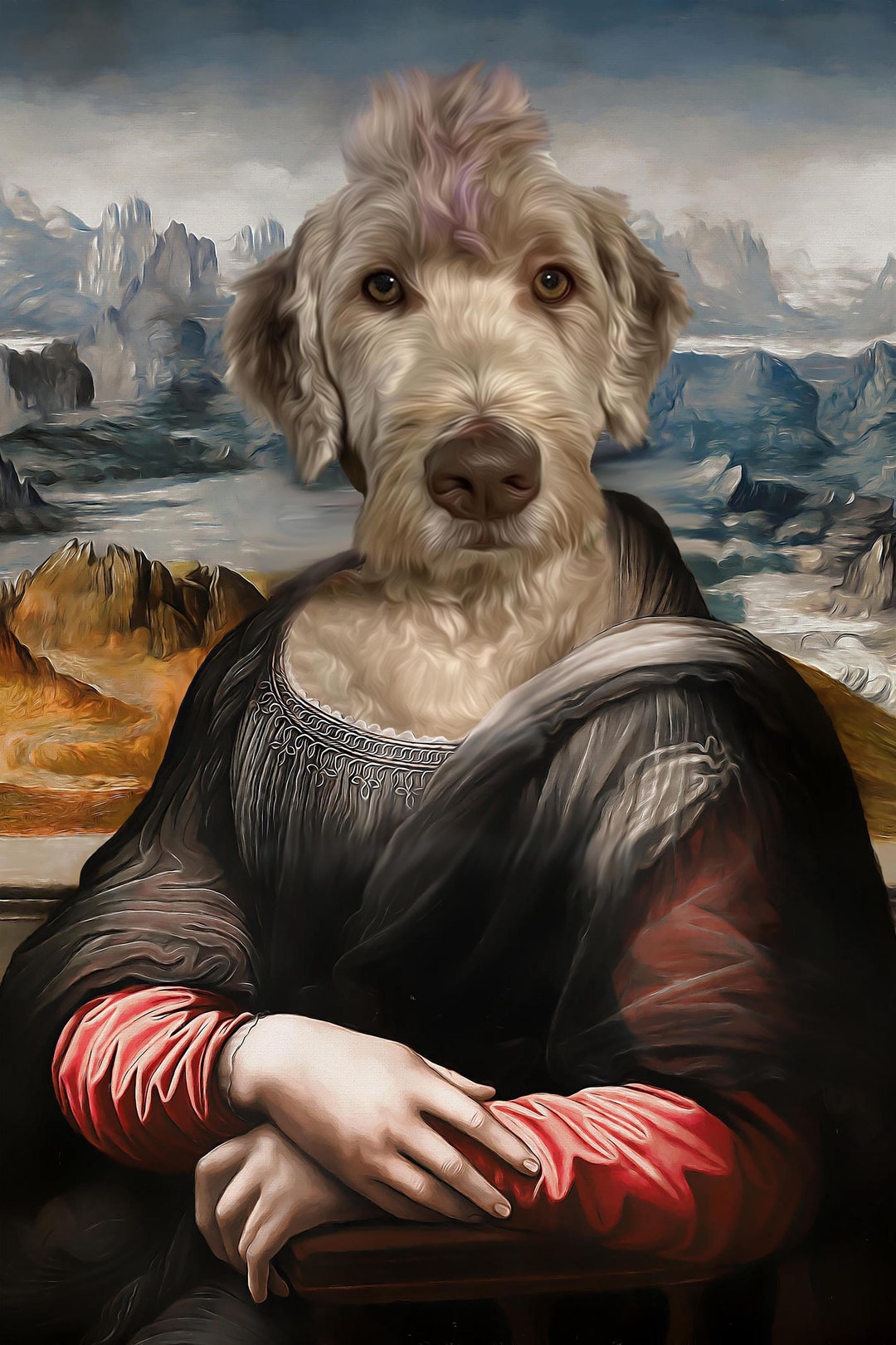 Mona Lisa Pet Portrait: Funny Custom Pet Poster (digital ONLY) - Etsy