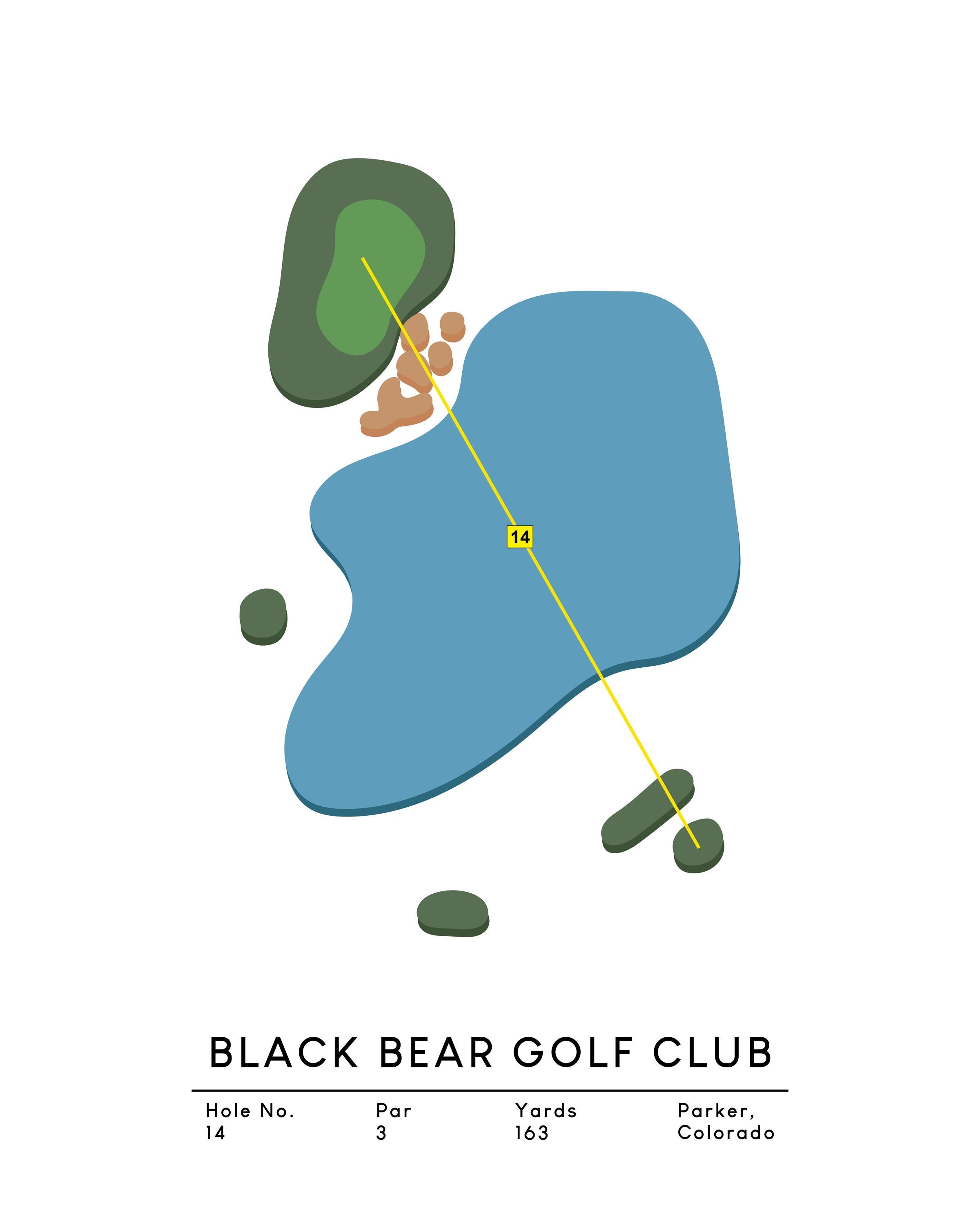 Custom Hole in One Golf Course Map: Illustrated Golf Art - Etsy UK
