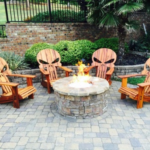 Unique DIY Plans for Adirondack Skull Punisher Chair Step by - Etsy ...