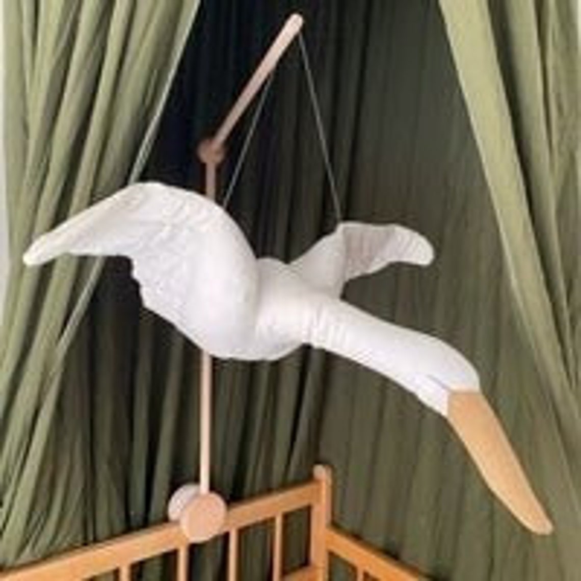 Hanging Swan for Baby Nursery - Etsy