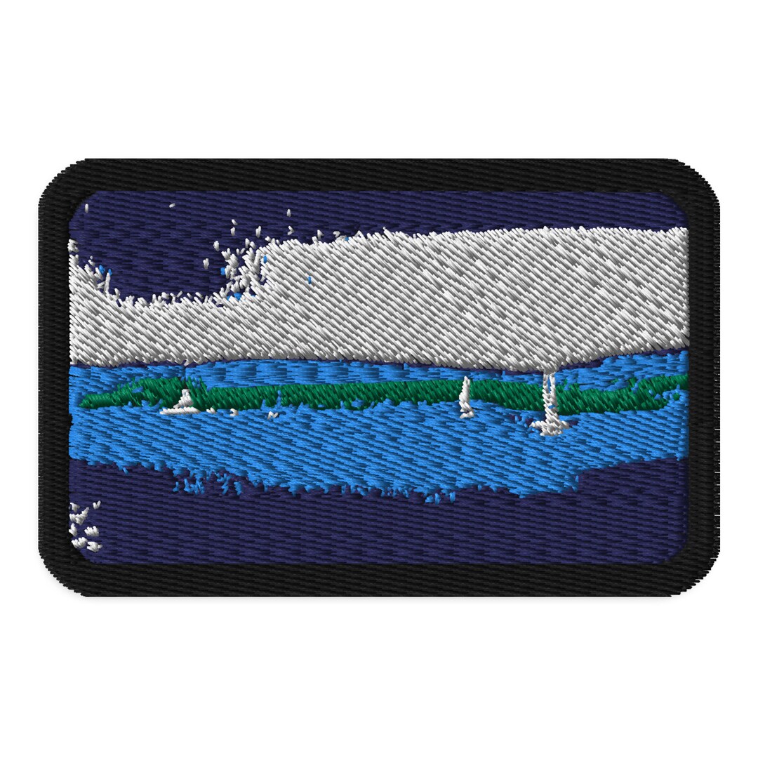 Sailing Patch Embroidered Patches Original Art Patches Sailboats Patch ...
