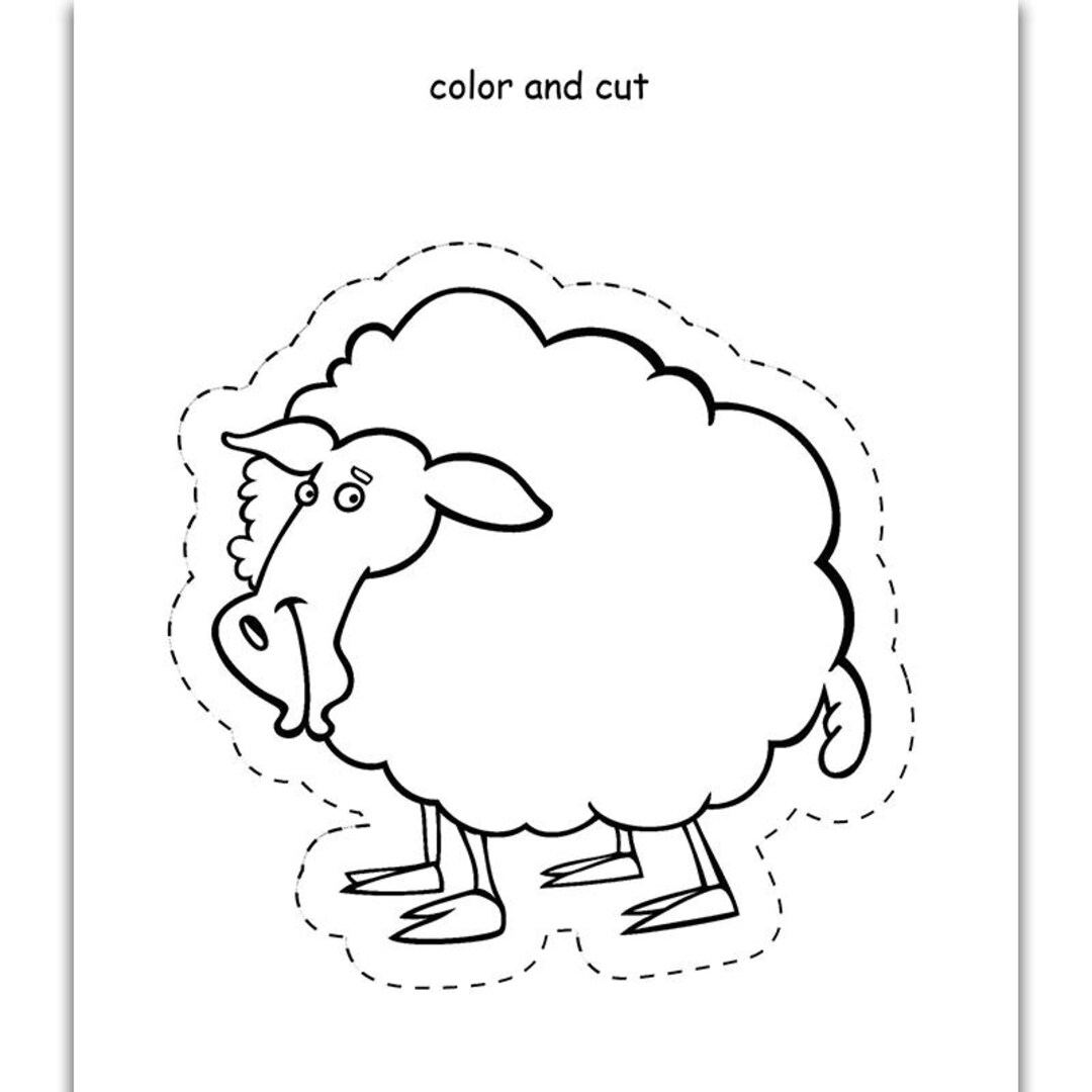 Color and Cut the Shapes Educational Activity Scissor Skills for Kids ...