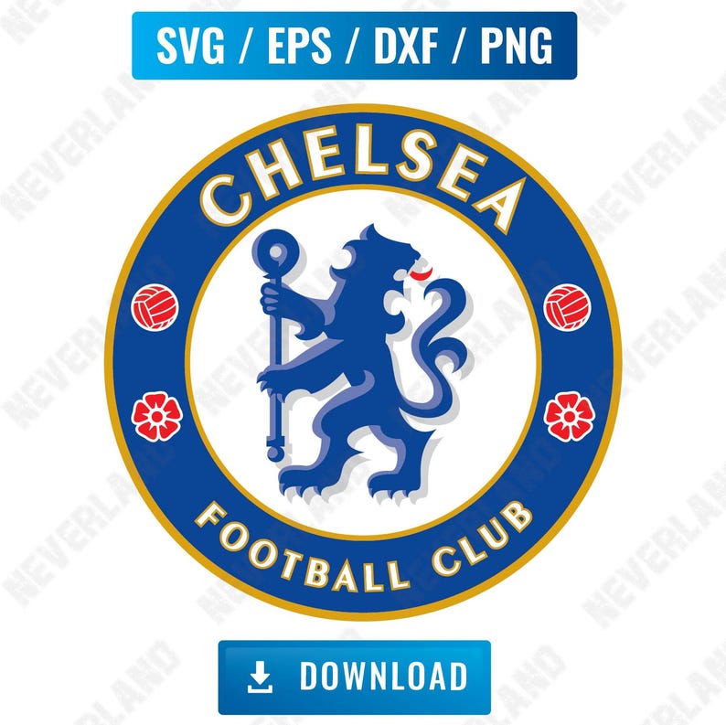 Chelsea SVG, PNG, PDF & Dxf Files T-shirt Design Digital Prints ...