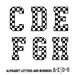 Checkered Racing Flag Alphabet and Numbers PNG Bundle (digital Download ...