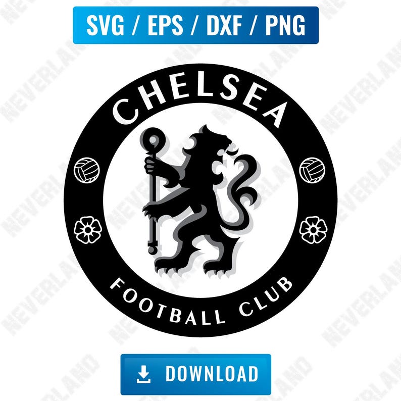 Chelsea SVG, PNG, PDF & Dxf Files T-shirt Design Digital Prints ...