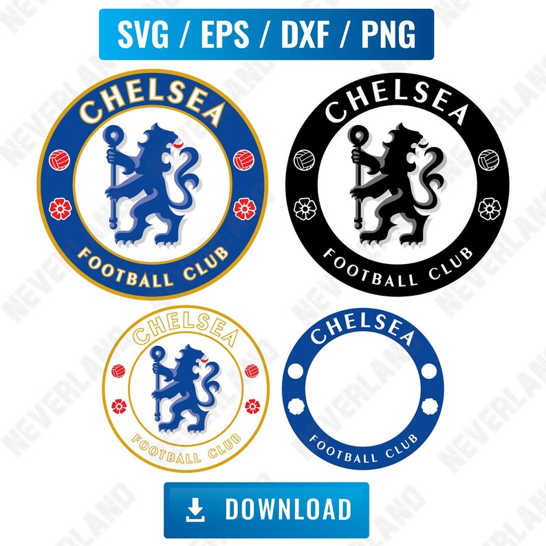 Chelsea SVG, PNG, PDF & Dxf Files T-shirt Design Digital Prints ...