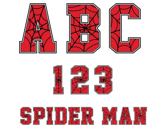 Halloween Spider Web Banner – Alphabet & Number Digital Cut Files (eps ...