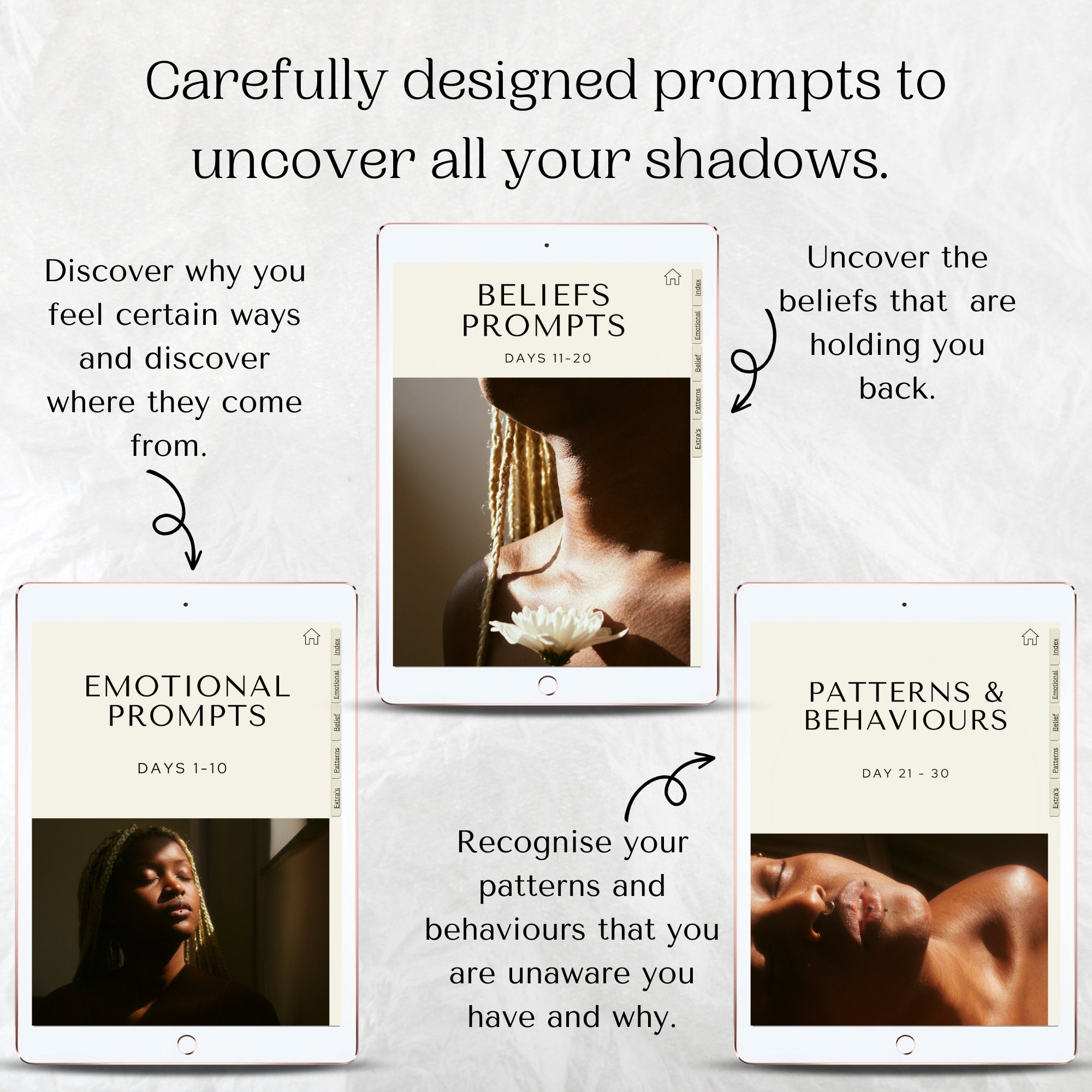 Shadow Work Journal Prompts Workbook, Book of Shadows, Therapy Journal ...