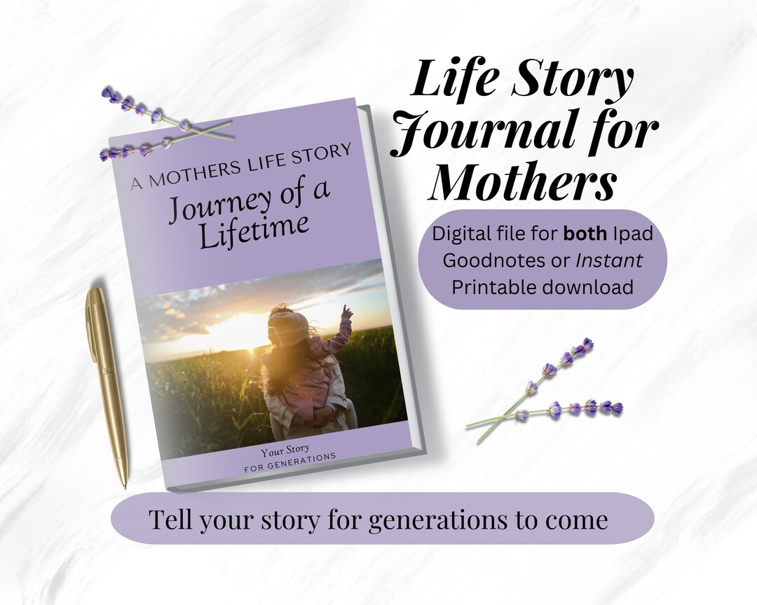 Life Story Journal Legacy Journal Guided Journal Mothers Day Gift for ...